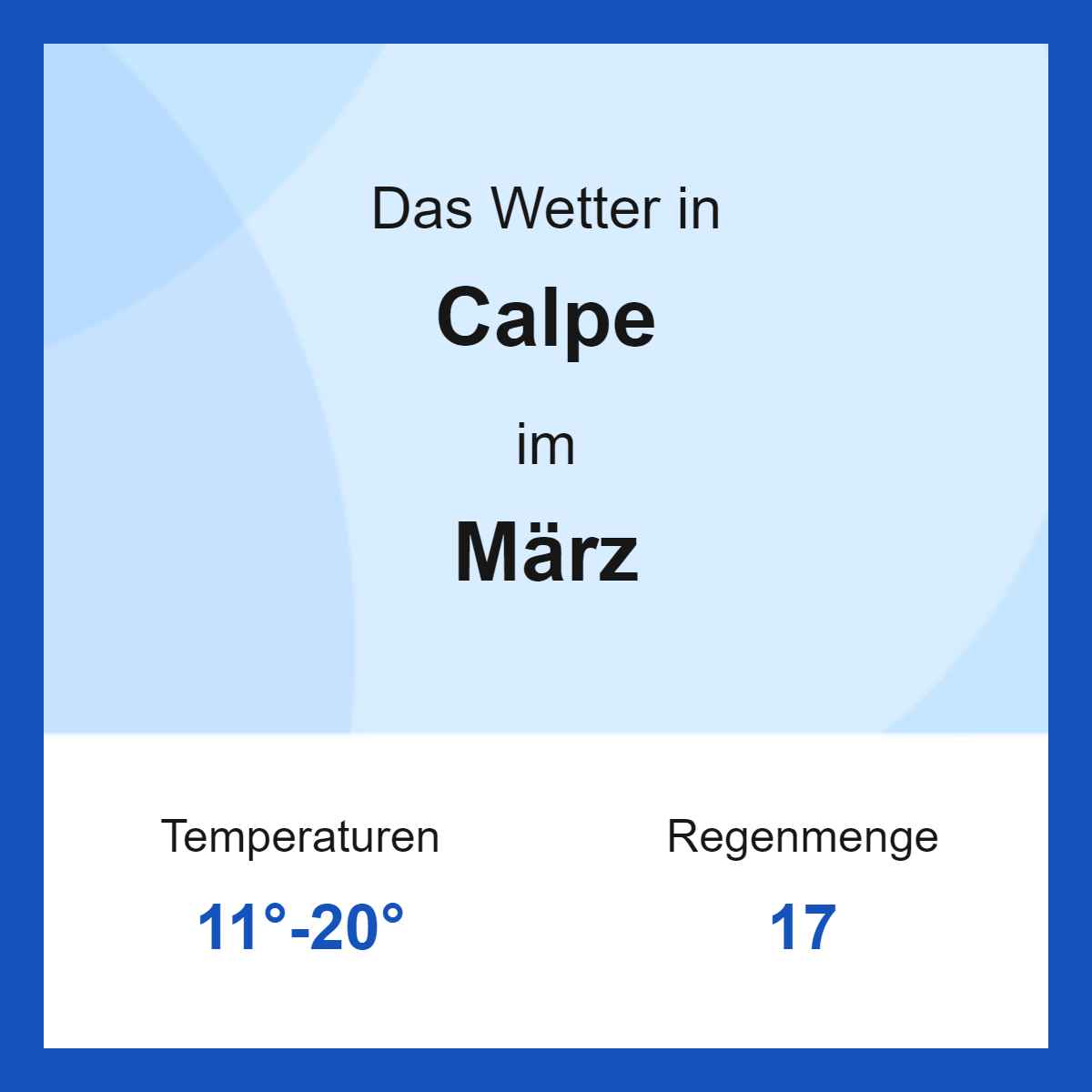 Calpe Wetter im März 2024 | Calpe 14-Tage | Wetter2.com