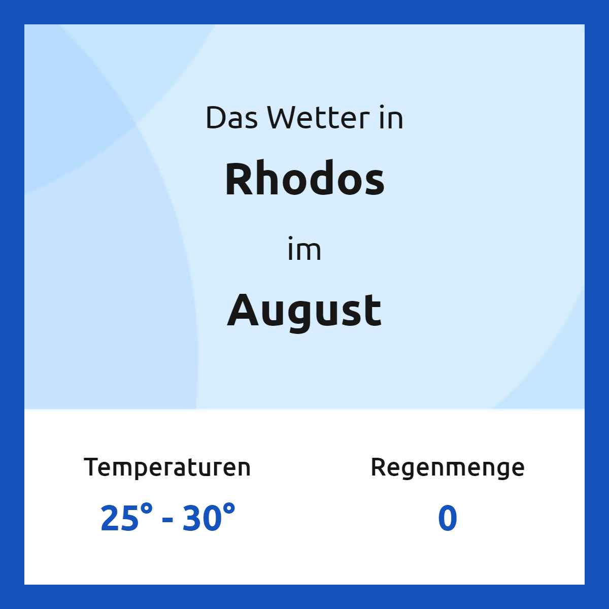 Rhodos Wetter im August 2024 | Rhodos 14-Tage | Wetter2.com